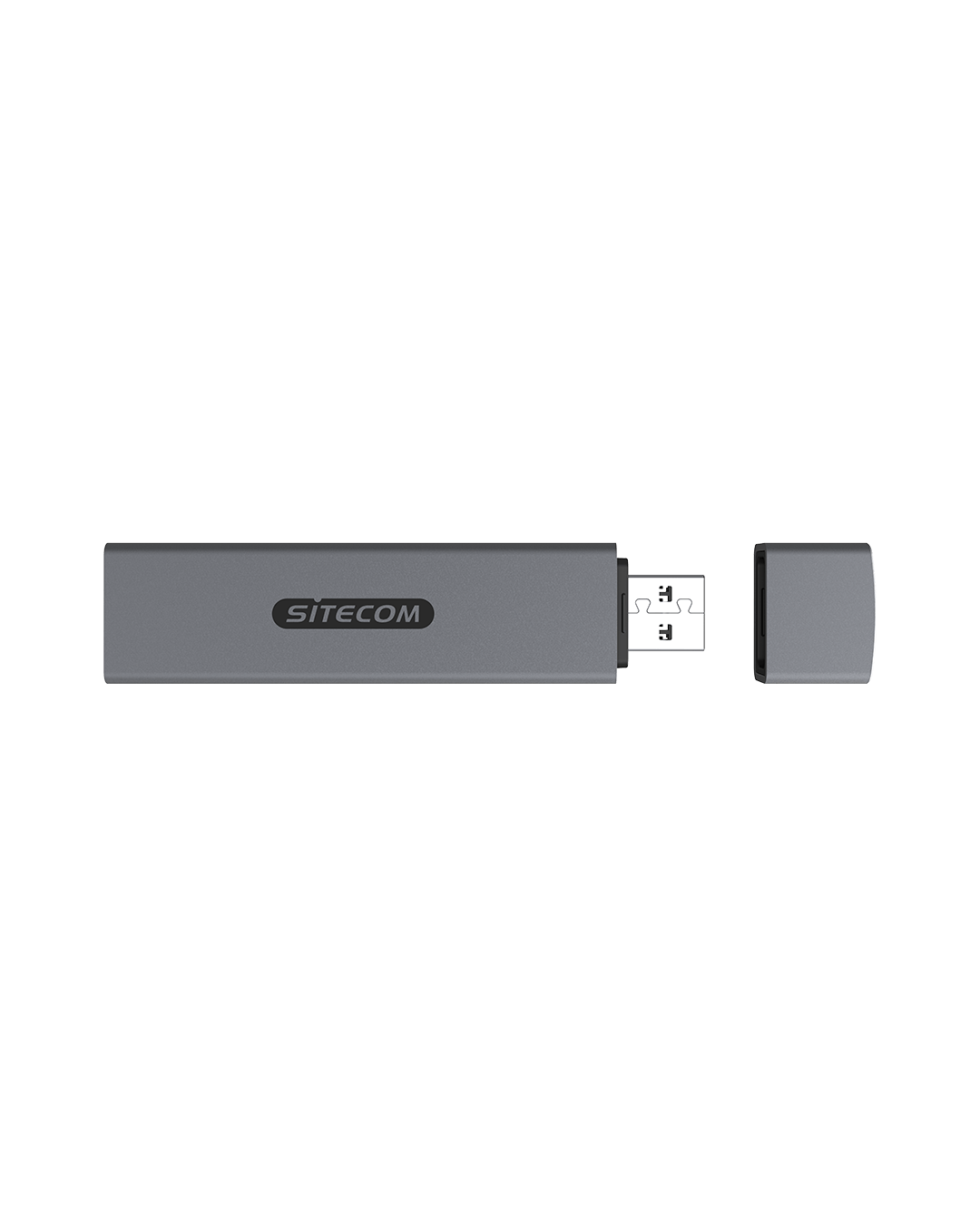 Sitecom USB Stick Card Reader with 2 USB Ports